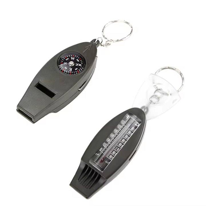 4 in 1 Outdoor Emergency Survival Whistle With Keychain Compass ...