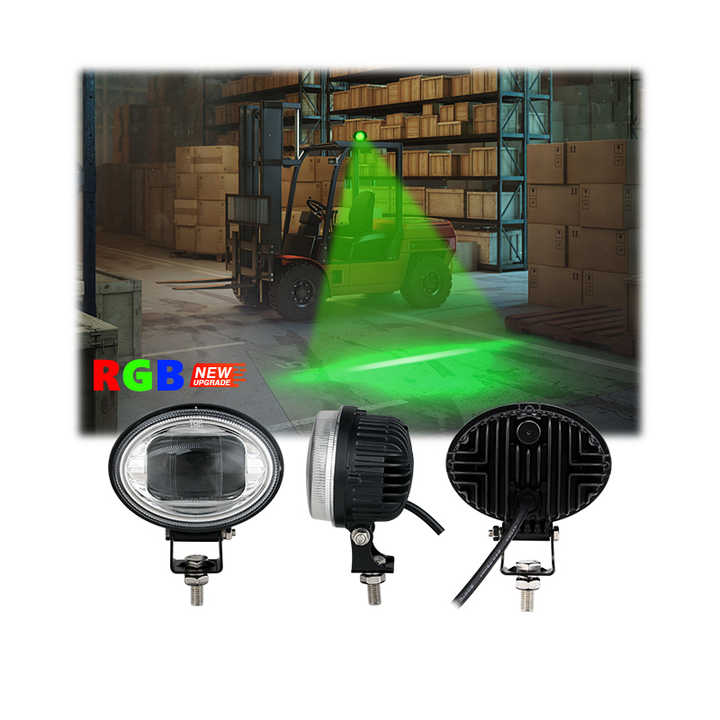 Warehouse Forklift Safety LED Light Red Green Blue Line Beam Danger ...