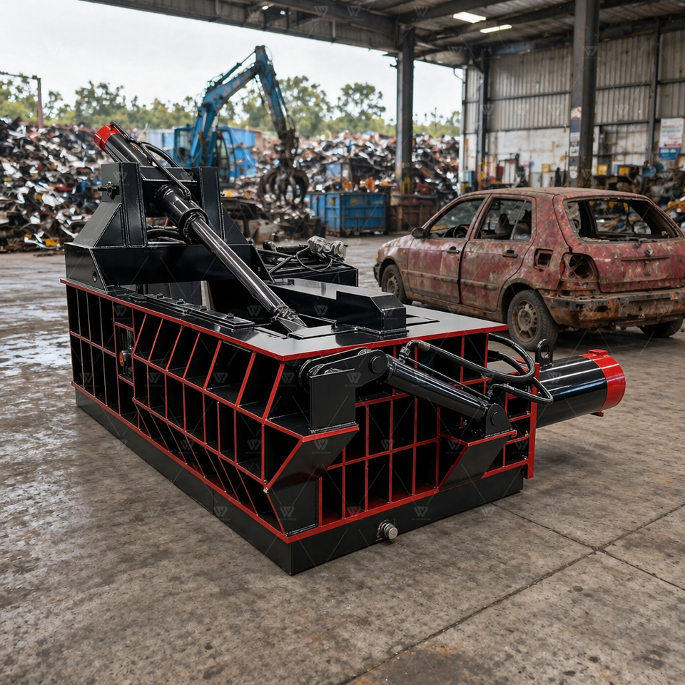 Scrap Metal Baler Machine Cardboard Aluminium Can Clothes Balers ...