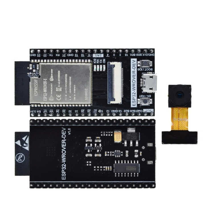 ESP32 CAM Camera Module -WROVER Board with Wi-Fi IDE C Python Code ...