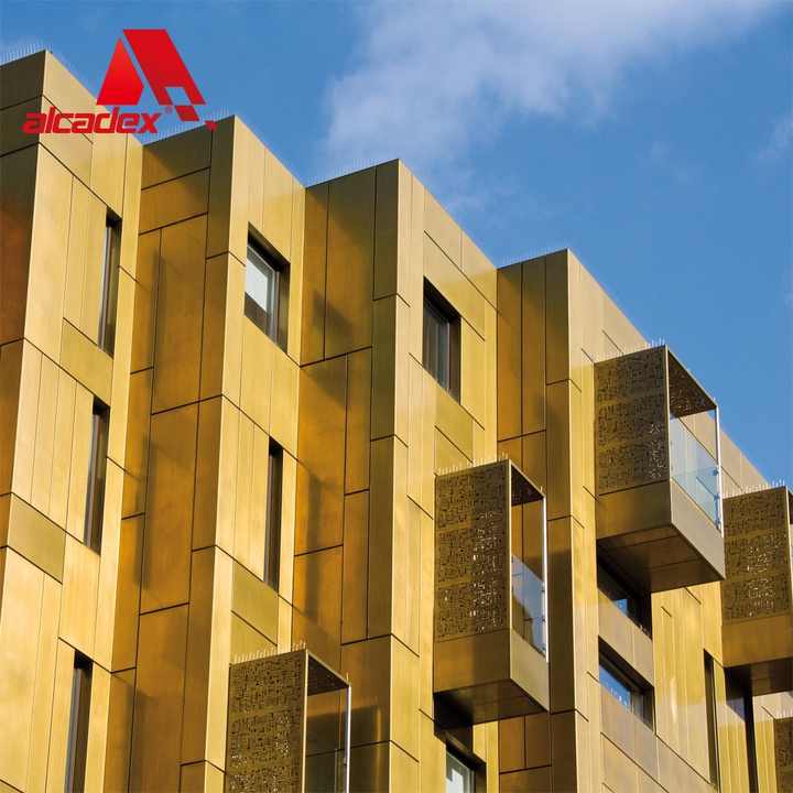 Gold Mirror Aluminum Composite Panels Alucobond Building Material ACP ...