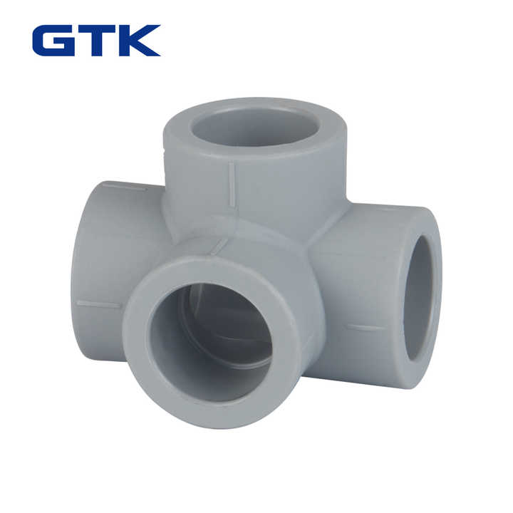 Gtk Ppr Pipe Fitting 3d Four-way Connector Plastic Water Supply ...