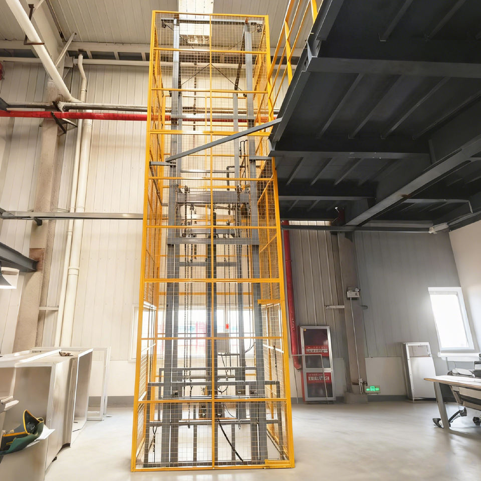 Hydraulic Cargo Elevator Warehouse Vertical Freight Lift Industrial ...
