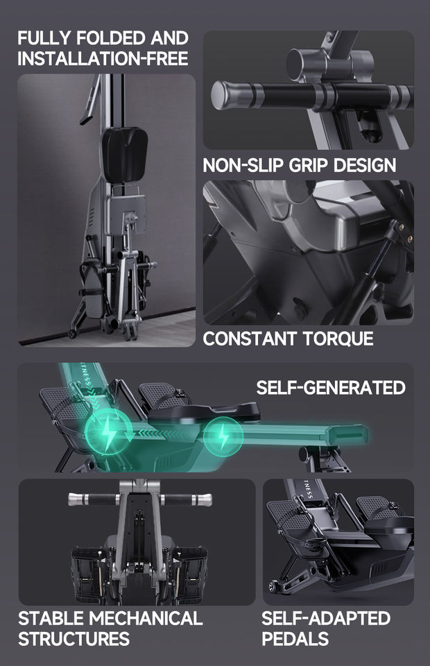 RH Design Commercial Gym Equipment Rowing Machine Concept Air Crane ...