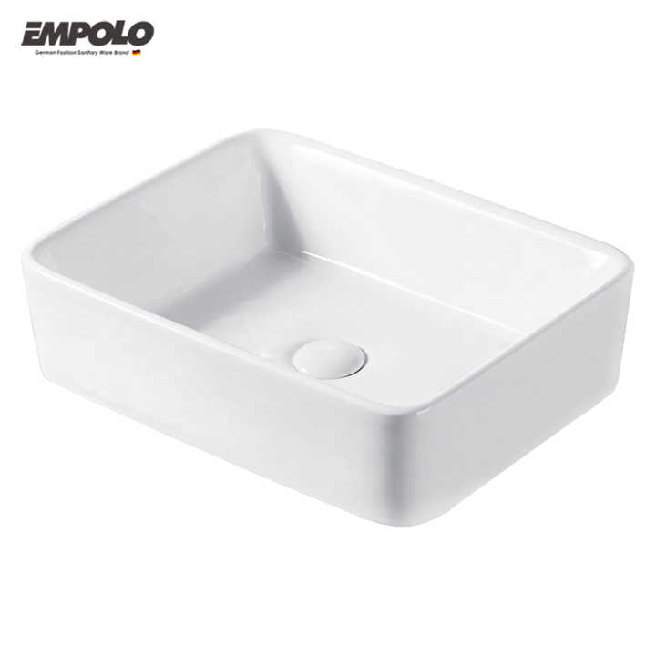 Empolo Modern Luxury Wall Hung Vanity Solid Surface Sink Single Basin ...