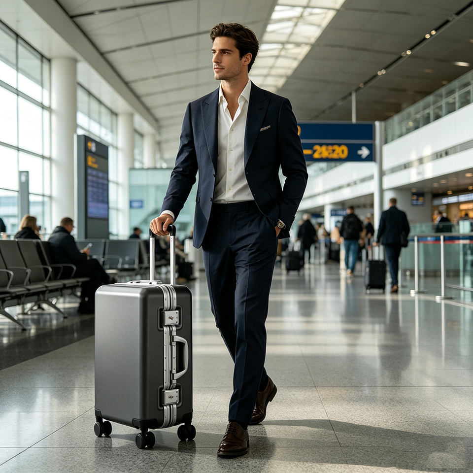 Custom Aluminum-framed Luggage Compartment Suitcases with Wheels Carry ...