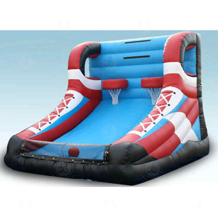 Children's Indoor Double Competition PVC Inflatable Basketball Hoop ...