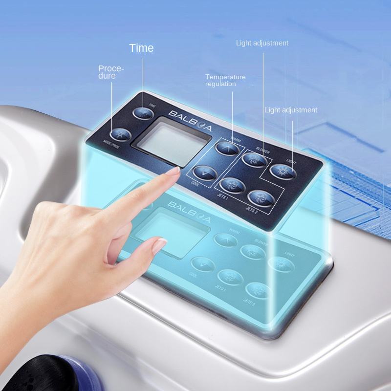 Sunrans SR808A Surf Massage Bubble Villa Large Rectangle Spa Bathtub ...