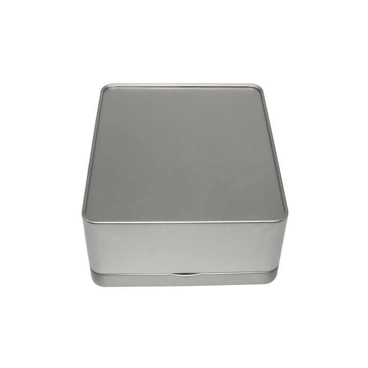 Metal Packing Tinplate Tin Box Custom Rectangular Four Compartment Flap ...