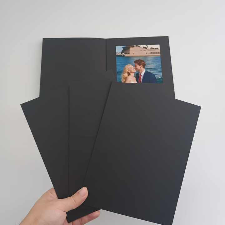 Mats Single Photo Folder 4x6 Inch Picture Size Paper Photo Album and ...