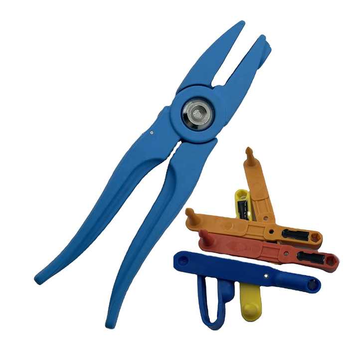 One-piece Ear Tag Applicator Plier Sheep Goat Metal Ear Mark Tagger ...
