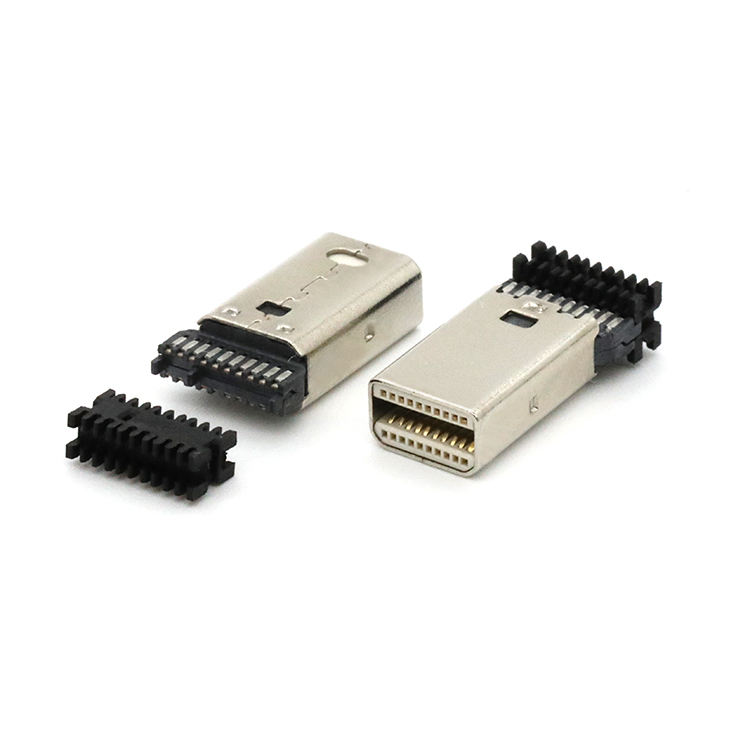 20pin 3 in 1 MINI DP Male Plug Connector Wire Solder with Cover