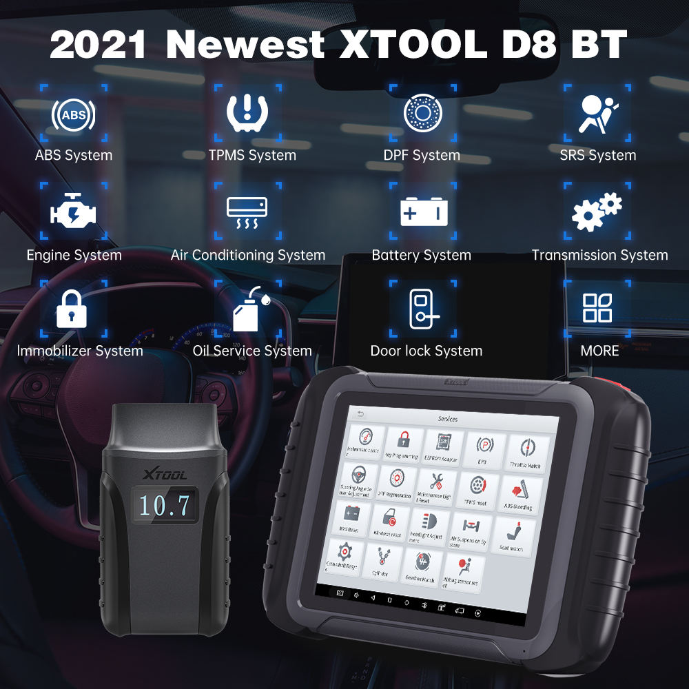 2023 Newest Xtool D8 Bt Automotive Oe All Systems Diagnostic Scanner ...