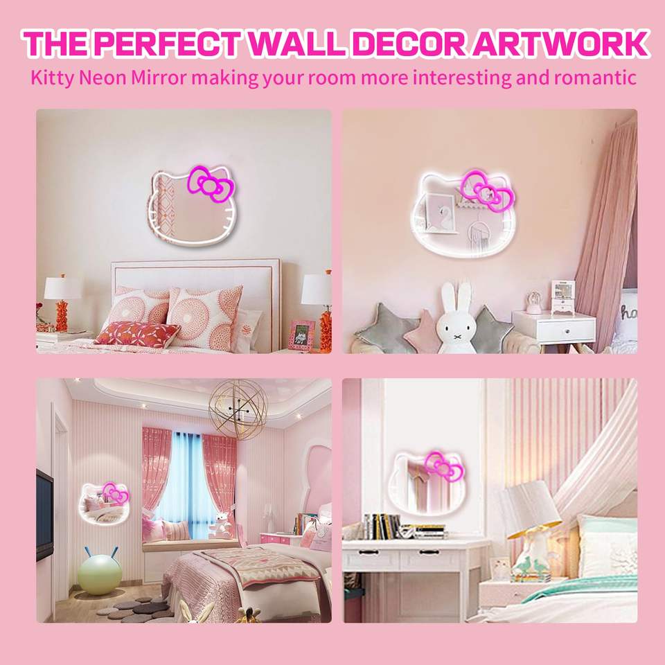 Hello Kitty LED Neon Sign - Kawaii Cat Light for Rooms