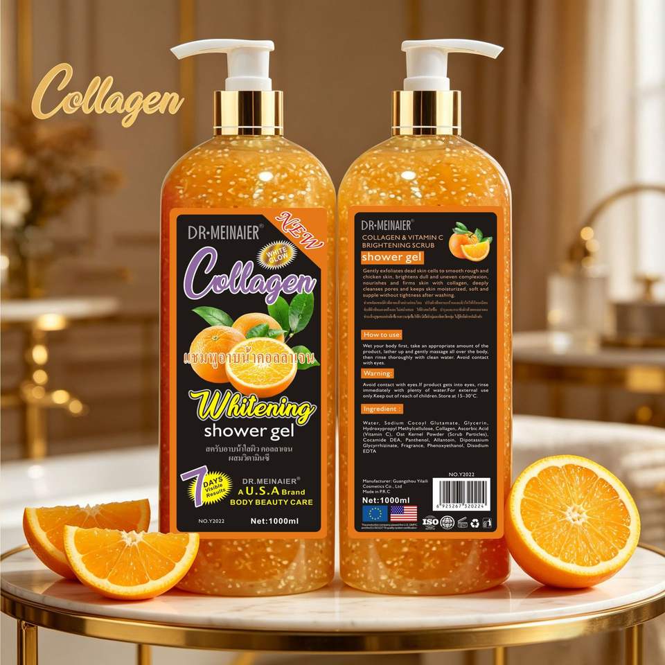 Private Label Herbal Gentle Bath Cleanser Orange Body Wash Fruity ...