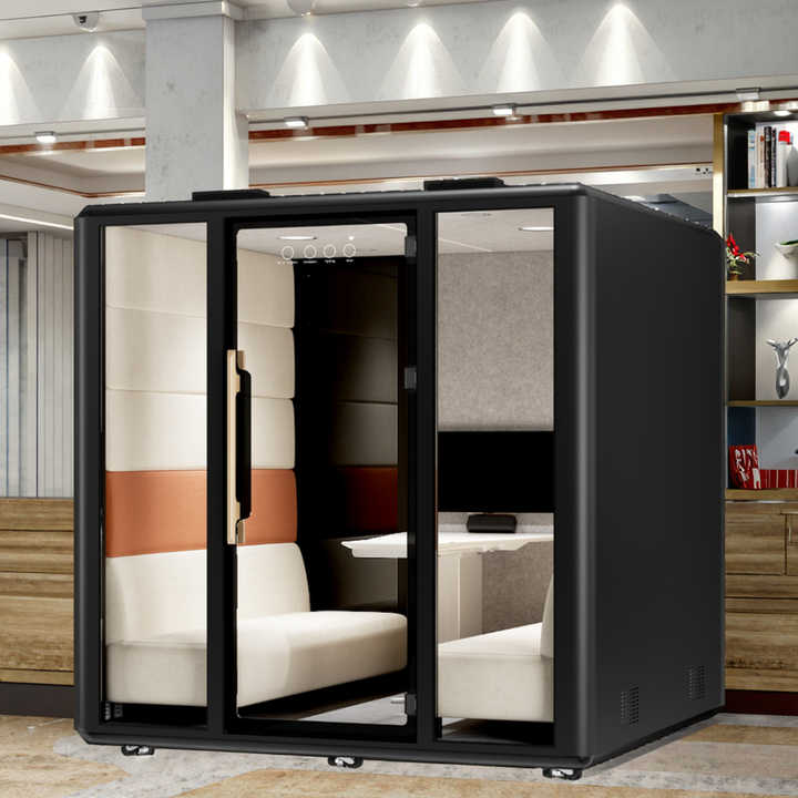 Modern AI-Enabled Executive Meeting Pods Smart Modular Mobile Recording ...