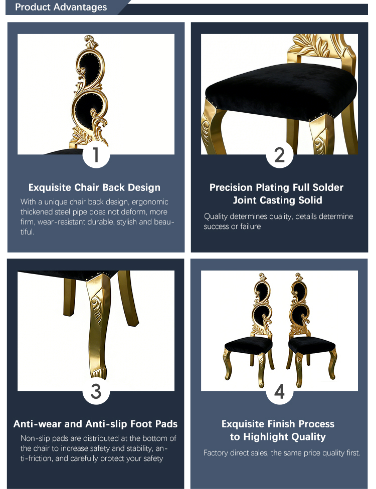 Gold Chairs - Gold Throne Chairs - Luxury Hotel Furniture