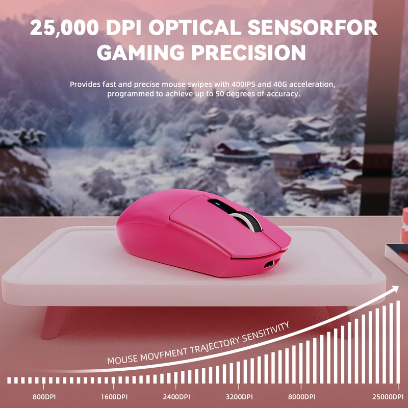 ATTACK SHARK G3PRO Tri-mode Wireless Gaming Mouse 25000 DPI Ultra ...