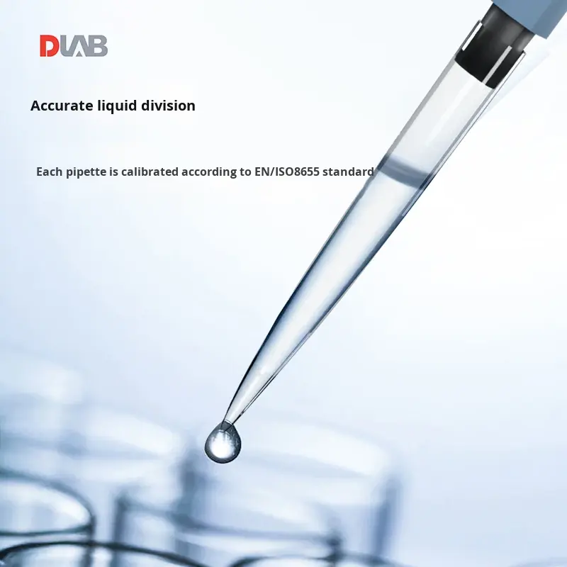 DLAB Manual Single Channel Adjustable Volume Pipette Gun with Micro ...