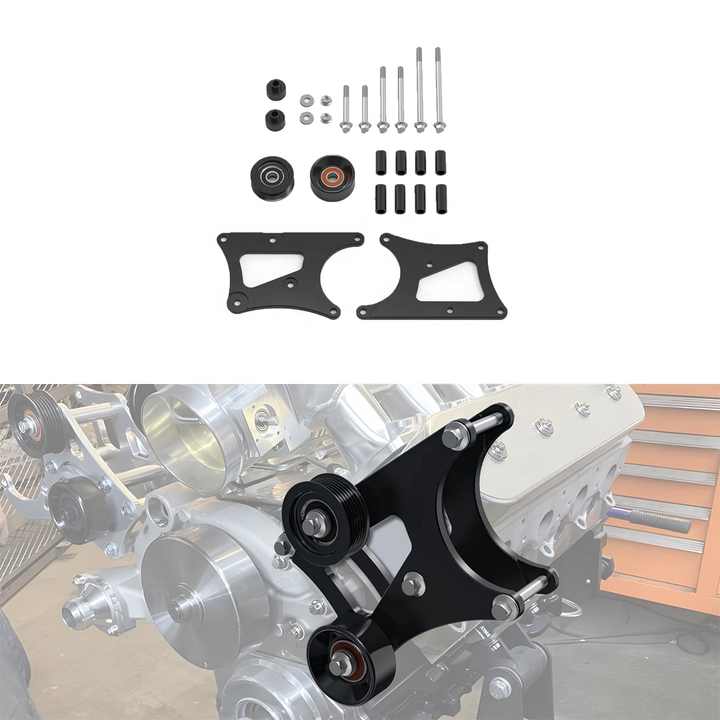 BEVINSEE for LS Truck Alternator Only Bracket High Mount for Vortec 4 ...