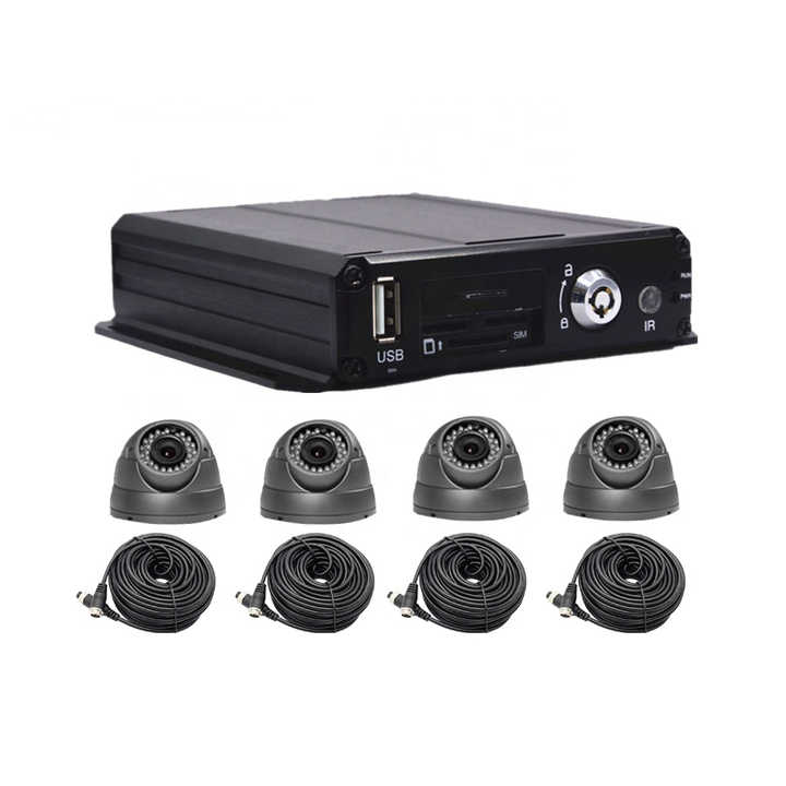 4 Channel MDVR ADAS DSM BSD 4G Vehicle Truck Bus Recorder 4ch Car DVR ...