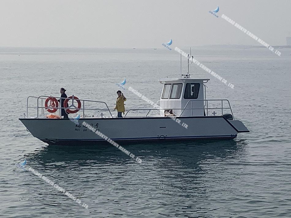 DK-WR 34 Robust 34ft Aluminum Alloy Work Boat | 24 Knots Max Speed for ...