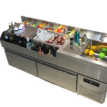 Customized Standard 304 Stainless Steel Portable Bar Bartender Table ...