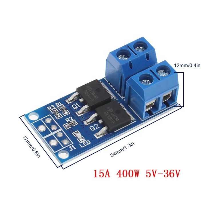 XY-MOS High Power 15A 400W MOS FET Switch Drive Module