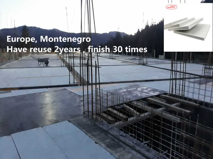 Concrete Column Slab Shuttering Plastic Formwork PVC Concrete Wall ...