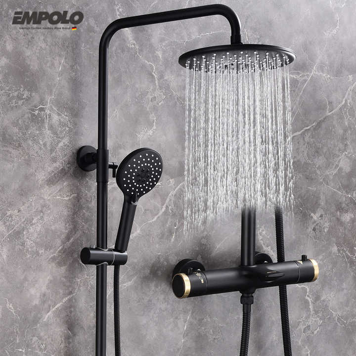 Empolo Shower System - Thermostatic Mixer Faucet & More