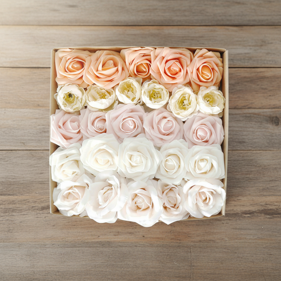 AM-WDE07 Ammy Foam Artificial Flower PE Rose Flower for Wedding ...