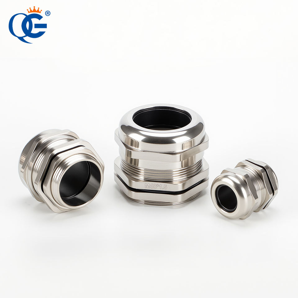 IP68 Waterproof M32 Brass Nickel Cable Glands Metal Cable Entry Glands ...