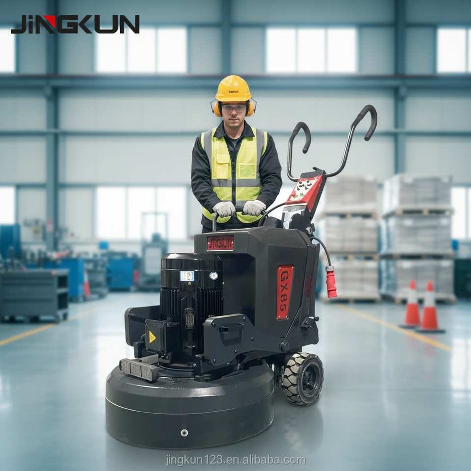 JINGKUN Easy-Control Industrial Concrete Grinder Polishing Machine 15kW ...