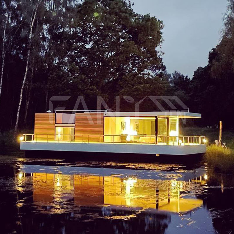 Solar Powered Electric Houseboat with Second Floor - Ideal Floating ...