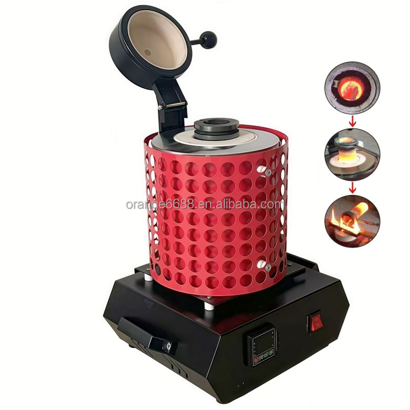 Mini Electric High Temperature Melting Furnace for Gold, Silver, Copper ...