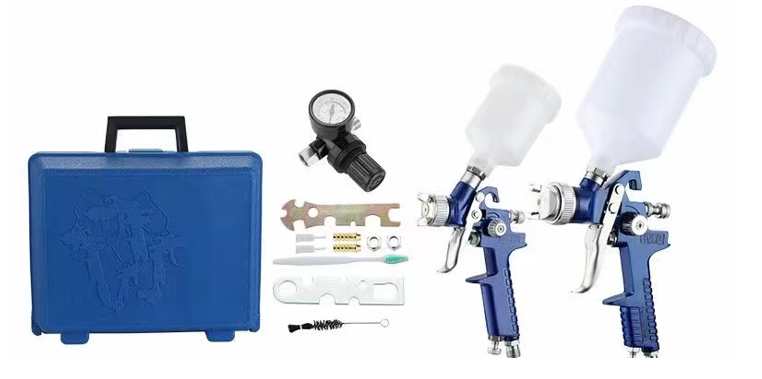 H827+H2000 Double Gun Hvlp Airless Spray Gun Car Air Spray Gun Products ...