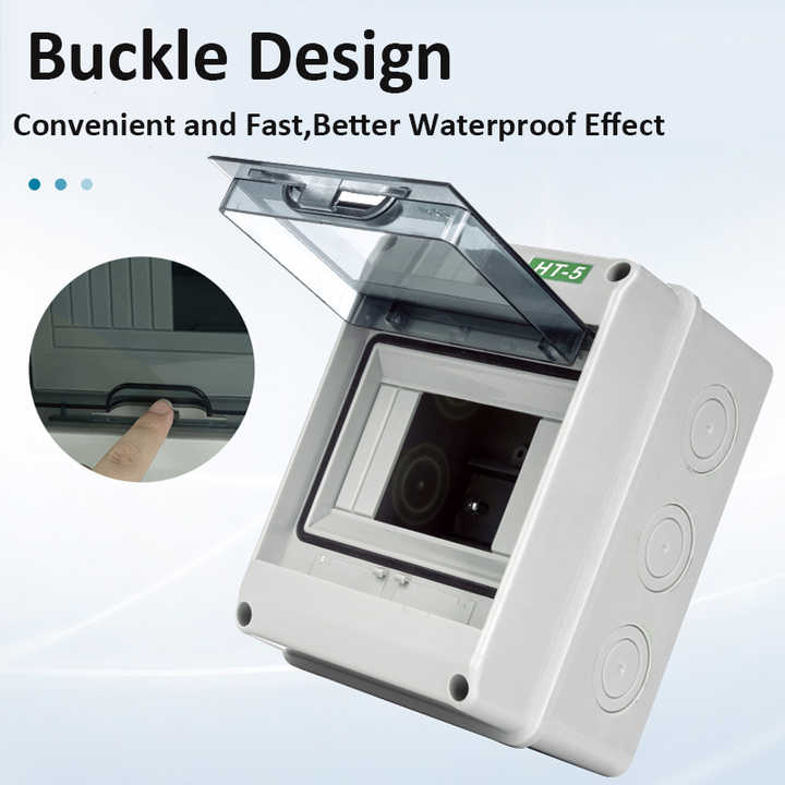 Wholesales HT Series IP65 In/Outdoor Waterproof 2/3/5/8/12/15/18/24 Way Electrical Power Plastic ...