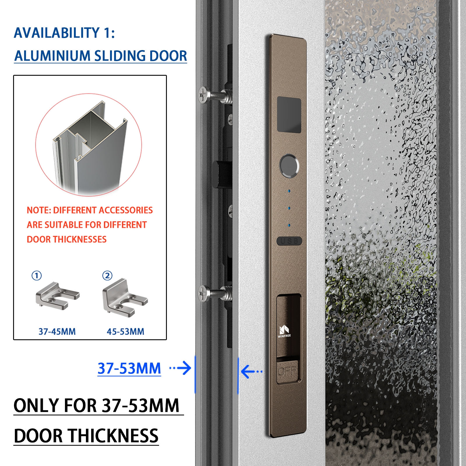 Guangdong WINFREE Sliding Door Smart Lock - Secure & Convenient