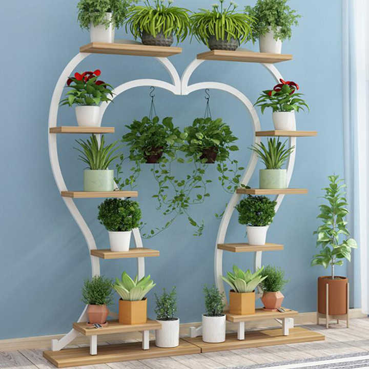 Creative Wrought Iron Multi-Layer Flower Stand for Indoor