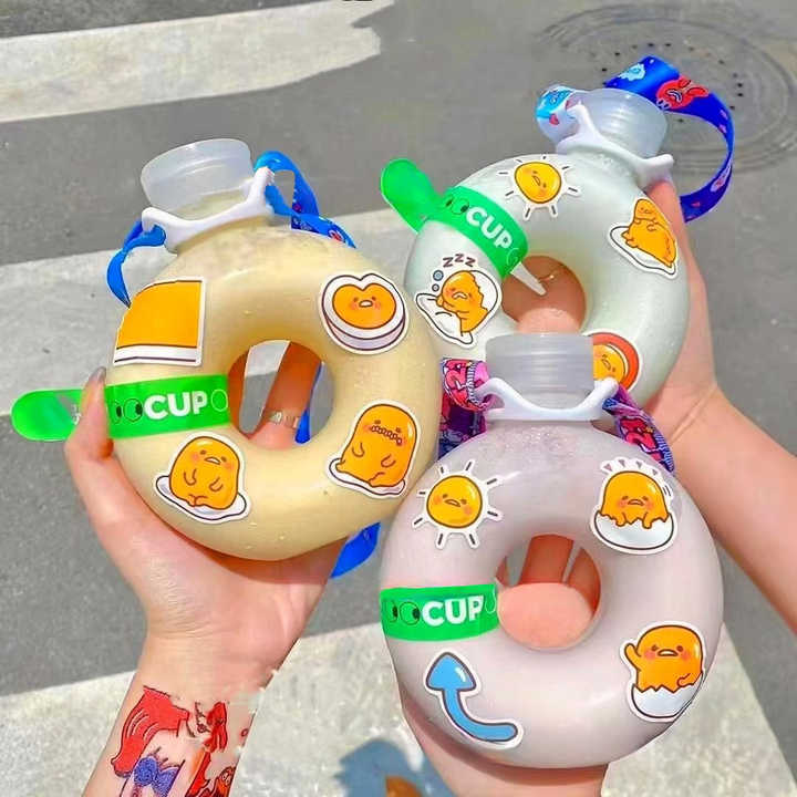 500ml Doughnut Style High Temperature Resistance Plastic Bottles for Juice