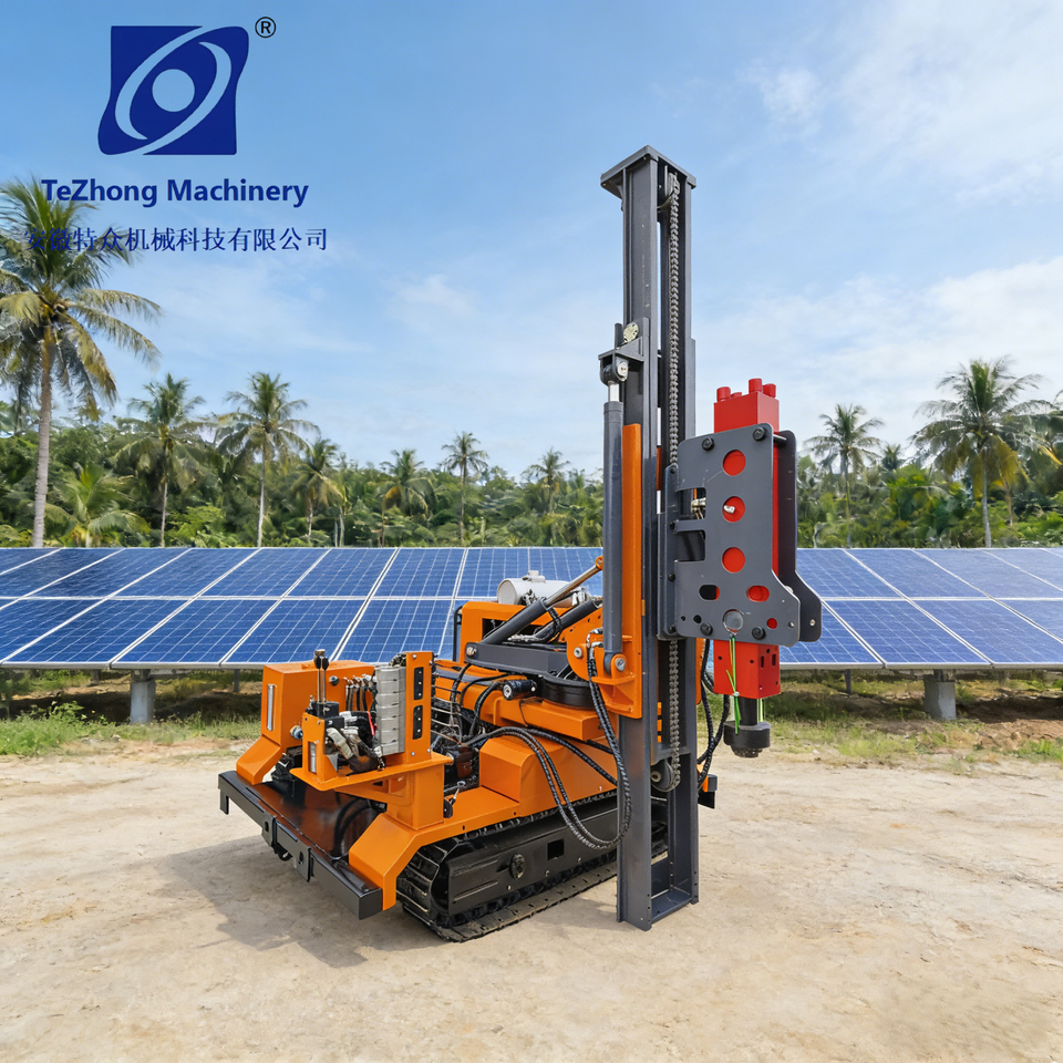 Lightweight Crawler-Mounted Pile Driver & Drilling Machine Engine ...