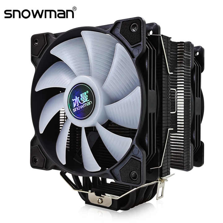 SNOWMAN 6 Heat Pipes CPU Cooler - Quiet & Efficient Cooling