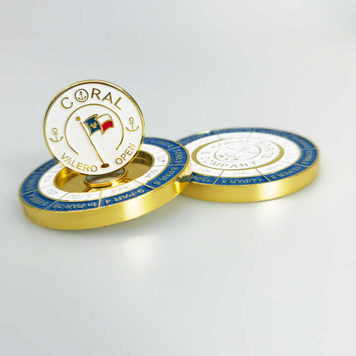 Custom Magnetic Golf Ball Marker Various Design Metal Sport Accessory ...