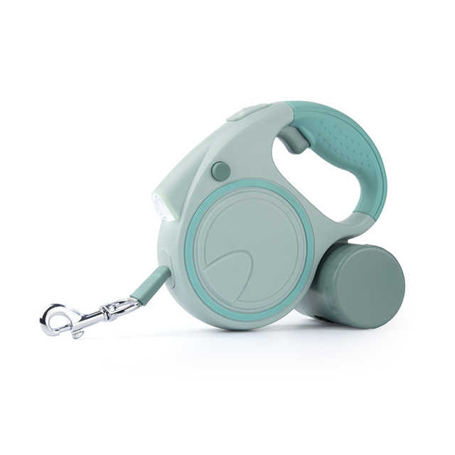 Rarewe Dog Accessories Pet Retractable Leash Poop Bag Holder Reflective ...