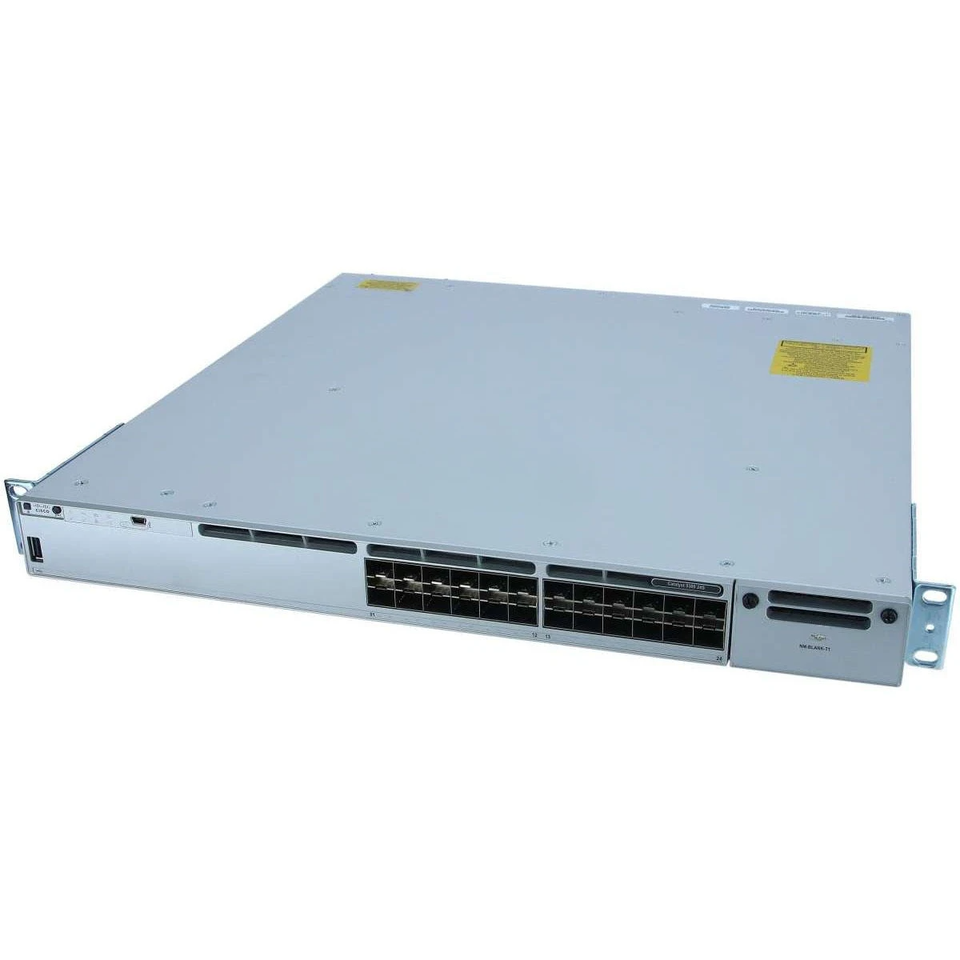 C9300-24S-E Network Switch Modular Uplink Layer 2 3 Switching 715W AC ...