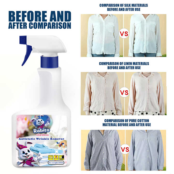 Instant Wrinkles Remover Spray for Clothes - Anti Static