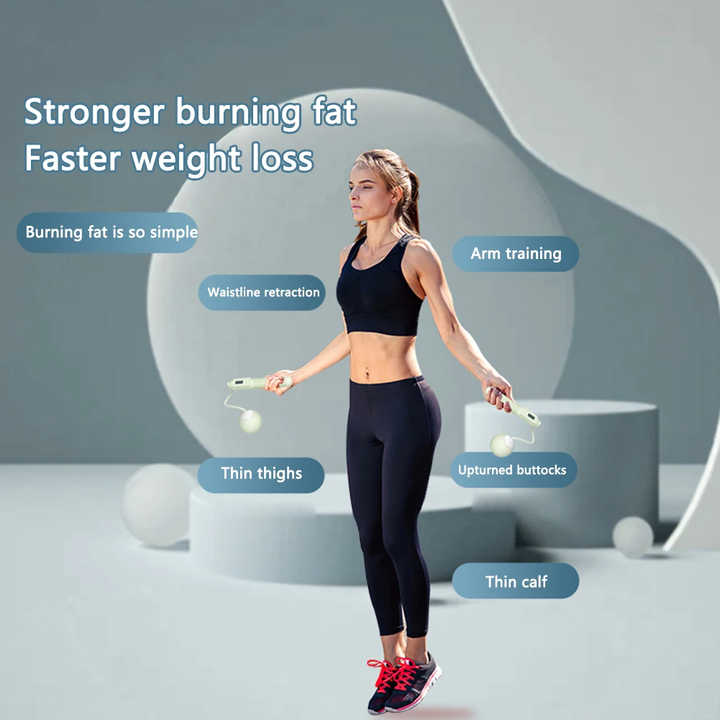New Big Ball Adjustable Counting Jumping Rope for Exercise Fitness ...