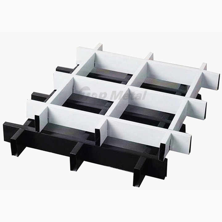 Modern Grid Design Aluminum Trellis Ceiling - Durable & Stylish