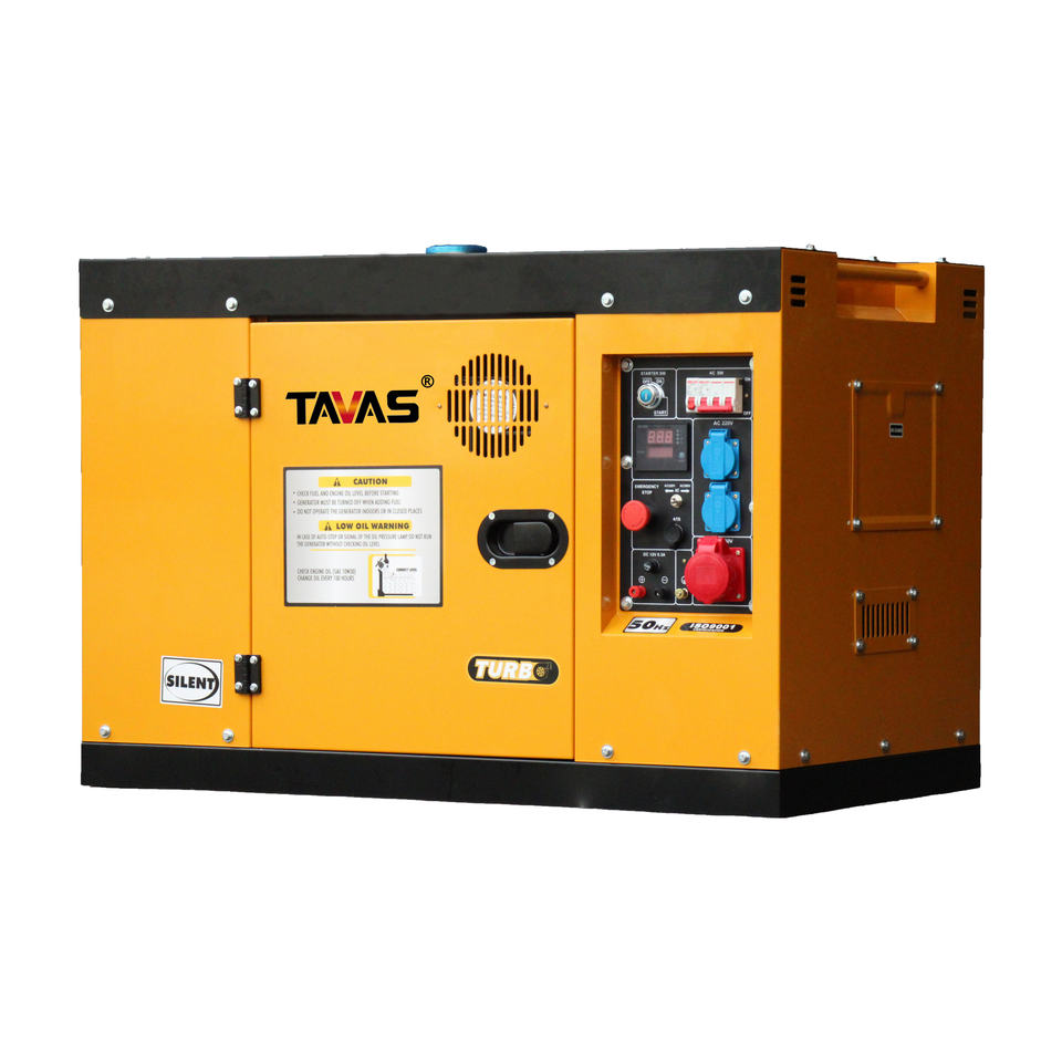 12kw Air-Cooled Diesel Generator - Silent & Portable Power