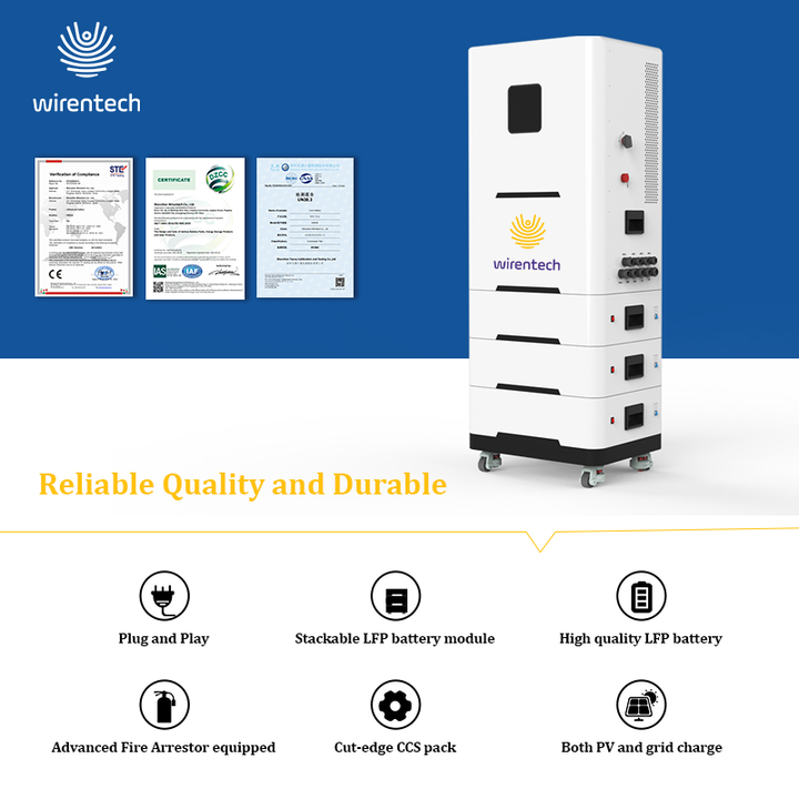 Solar Inverter with Battery for Home 51.2V 5KWh All-in-one Battery ...